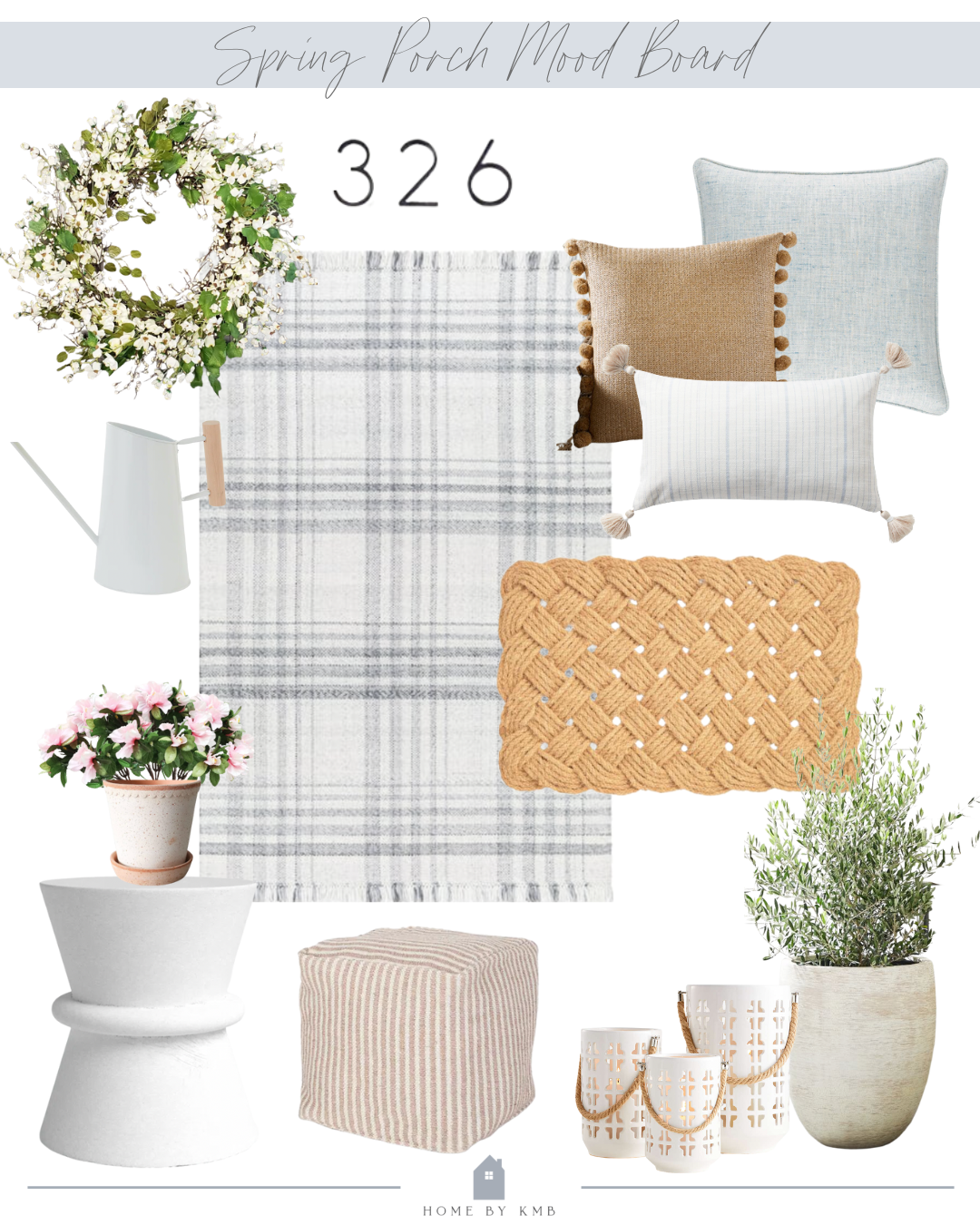 Spring Front Porch Mood Boards - HOME by KMB